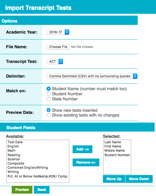 How do I add transcript test scores? – Knowledge Base