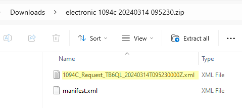1094 Correction File – Knowledge Base